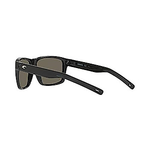 Costa Del Mar Man Sunglasses Shiny Black Frame - Blue Mirror Lenses - 60MM