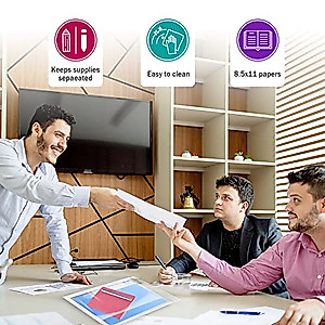 24 Pack Hanging Storage Bags, Large Hook 10 x 12.5-inch Clear Plastic Bags for Classroom, Library, and Pharmacy Use