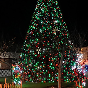 Connectable Red and Green Christmas String Lights, 2Pack 164FT 400LED Christmas Lights for Outdoor Indoor, Plug In Christmas Tree Lights with 8 Modes, String Lights for Christmas Decorations Holiday