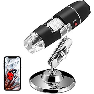 Digital Microscope USB HD Inspection Camera 50x-1000x Magnification with Stand Compatible with Samsung Galaxy, Android