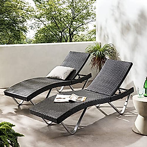 Christopher Knight Home Manuela Chaise Lounge Set, 2-Pcs Set, Multibrown