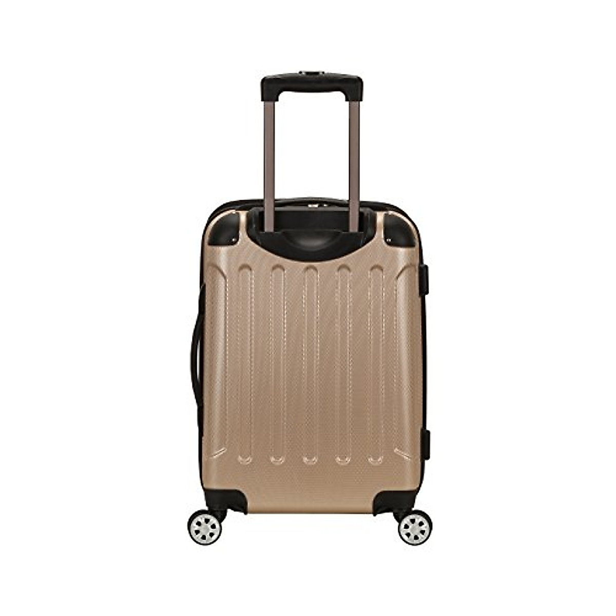 Rockland London Hardside Spinner Wheel Luggage, Champagne, 3-Piece Set (20/24/28)