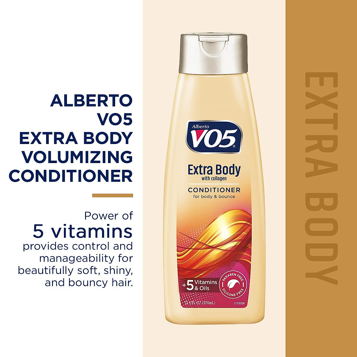 Alberto VO5 Extra Body Volumizing Conditioner - 12.5 Fl Oz - Keep Your Hair Looking and Feeling Gorgeou
