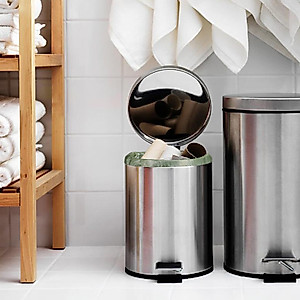 Small Trash Bags 125 Count, Zeuste No-Tearing 2.6-3 Gallon Trash Bag 70% PCR Content Drawstring Small Trash Bags Bathroom Trash Bags Separated Unscented 2 Gallon Trash Bag for Office, Kitchen, Pet