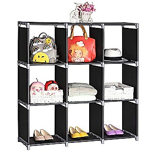 Ochine Cube Storage 9 Cube Closet Organizer Shelves Storage Cube Organizer Bookshelf DIY Closet Organizer Storage Cabinet Shelving Bins Bookcase for Home Bedroom Living Room Office (Ship from USA)