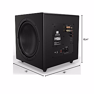 OSD Trevoce 12" Triple Driver Active Subwoofer 800W, Native EQ 15Hz Bass Response, Faux Leather Finish