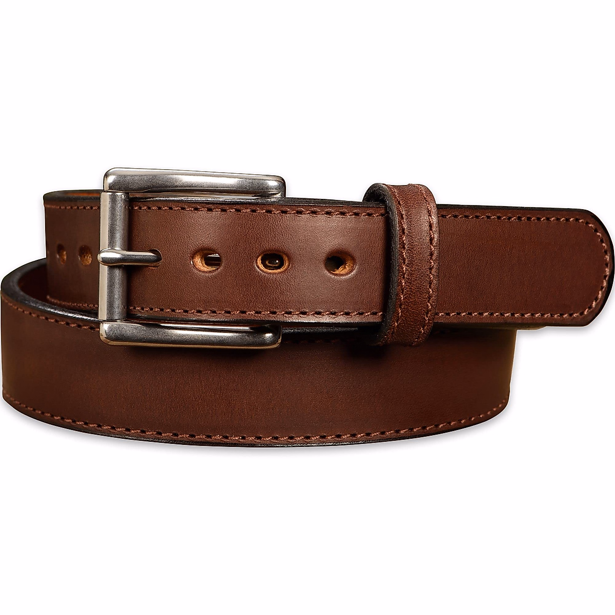 Bullhide Belts Mens Leather Belt for Casual Dress, 1.50" Wide, Brown, 44 Inches