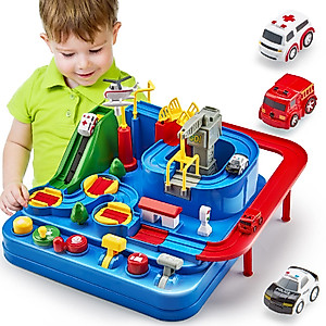 Toys for 3 Year Old Boys Birthday Gift - Large Race Track - 3 Year Old Boy Toys - Car Toys for Boys 3-4-5-6-7 - Montessori/Thinking/Fine Motor Skills/STEM Toys