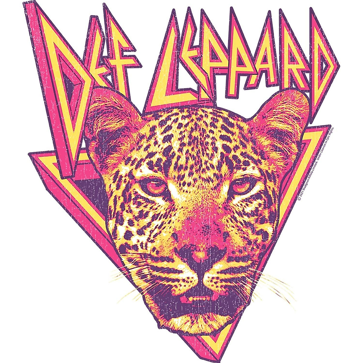 American Classics Def Leppard Rock Band Leopard Logo Toddler Short Sleeve Graphic Tee