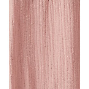 little planet by carter's unisex-baby Organic Cotton Gauze Overall Jumpsuit, Rose, 9 Months