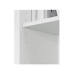 Bush Furniture Salinas 6 Cube Organizer, Pure White and Shiplap Gray