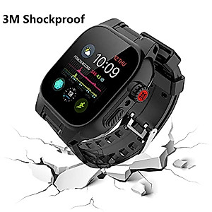 44mm Apple Watch Series 6 Series 5 Series 4/SE Waterproof Case, Built-in Screen Protector, Apple Watch Shockproof and Dustproof Case for Series 6/5/4/SE Case