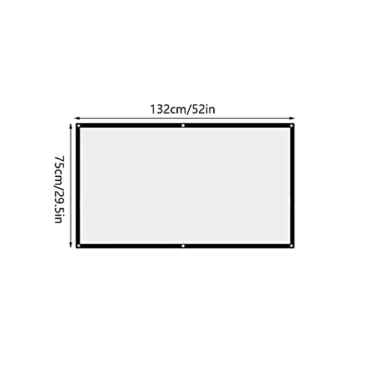 SuanlaTDS 16:9 HD Projector Projection Movies Screen, Foldable Anti-Crease Portable for Home Outdoor Indoor Support