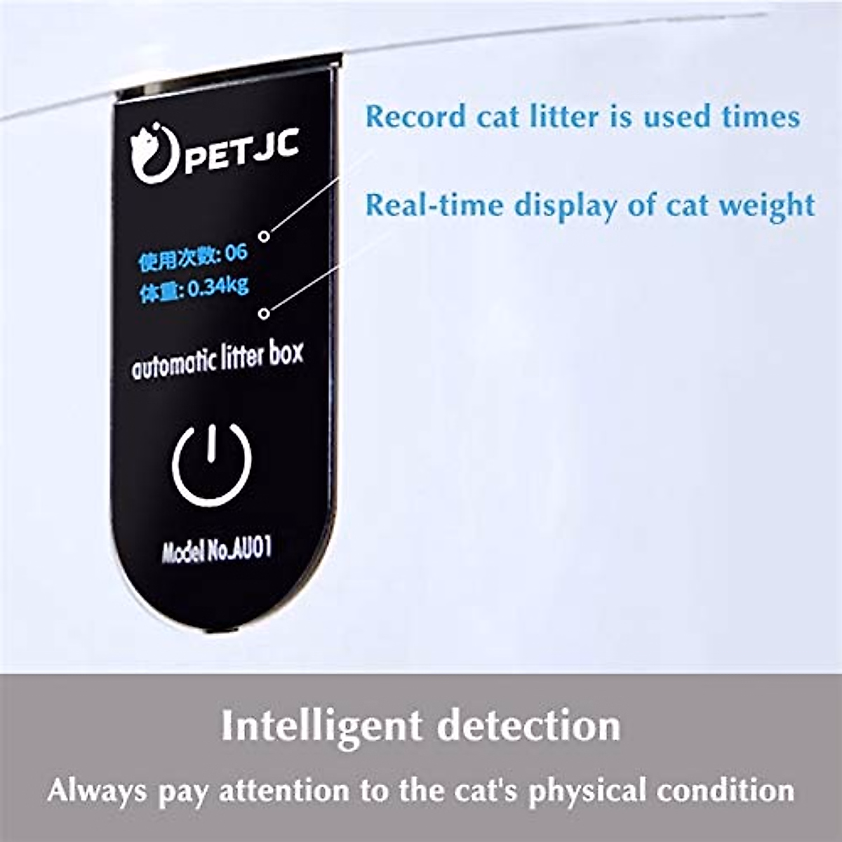 HONGFEISHANGMAO Cat Box Fully Enclosed Automatic Cat Litter Box Large Cat Toilet Intelligent Silent Pet Toilet Cat WC Pet Product Cat Furniture