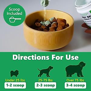 ALIVO Dog Dental Powder, Teeth Cleaning Powder for Dogs, 50g x 2 Dog Breath Freshener Powder with Probiotics for Bad Breath, Plaque, Tartar - Dental Care Supplement for All Breeds & Sizes of Dogs