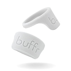 BUFFR Silicone Ring Protector for Working Out – Wedding Ring Protector – Rubber Ring Guard for Women – Light Gray, Size 6