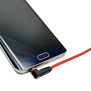 Seadream 2Pack 8inch 3Port 3.5mm Right Angle Male to Male Aux Audio Cable Replacement for Headphones, iPods, iPhones, iPads, Home/Car Stereos and More