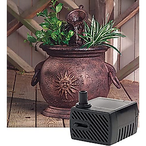 Little Giant PES-40-PW 115-Volt, 45 GPH Magnetic Drive Fountain Pump with 6-Ft. Cord, Black, 566713