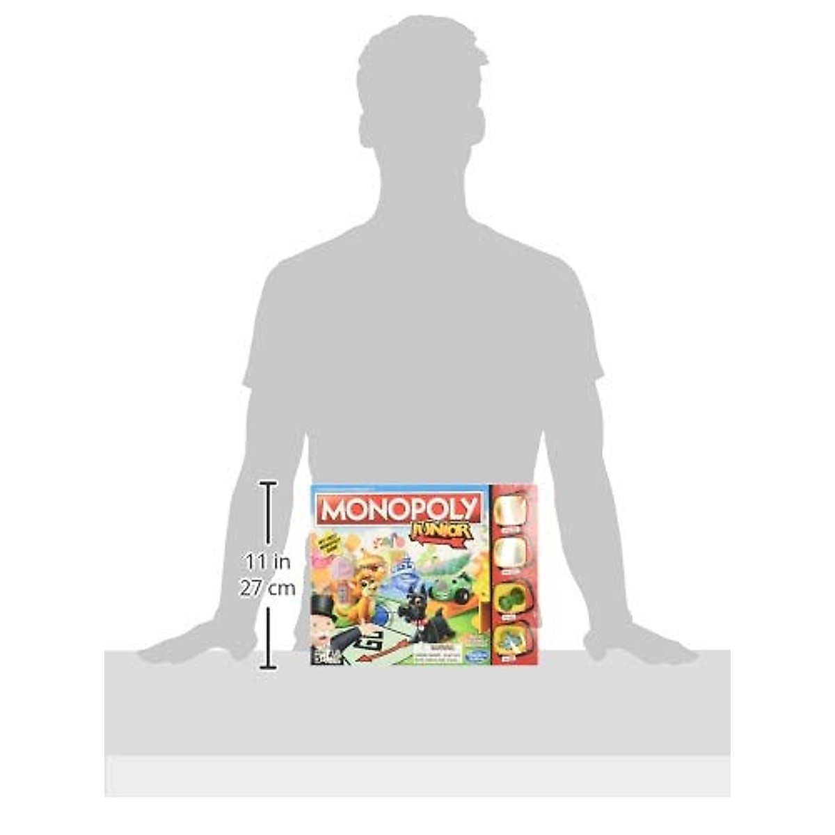 Hasbro Gaming Monopoly Junior Board Game for Kids Ages 5 and Up, 2-4 Players, Family Games