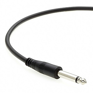 InstallerParts 10Ft 1/4" Mono Male to Female Audio Extension Cable - Guitar Cable Compatible with Amplifiers, Instruments, and Microphones