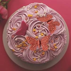 4 Pack Butterfly Molds Silicone Mini Butterfly Fondant Mold Butterfly Chocolate Candy Mold for Cupcake,Sugar Crafts,DIY Polymer Clay and Cake Decorating (butterfly)