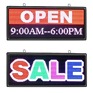 Color Trade P6 Outdoor LED Sign - Full Color, High-Res 40x18 Inches