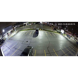 EmpireTech Security Camera Outdoor 4K Full-Color 2×4MP Dual-Lens 1/1.8" CMOS Smart Splicing IP POE Camera Outputs 180° Wide Angle, Two-Way Talk IPC-Color4K-T180 (White)