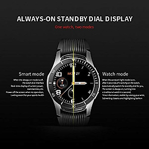 XXXDXDP Full Touch Smart Watch Men Women Waterproof SmartWatch Blood Pressure Heart Rate Monitor Detection Sports Fitness Watches (Color : D)