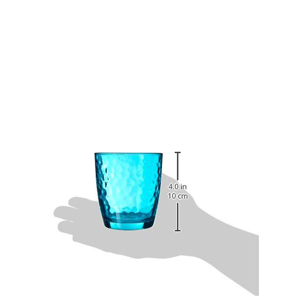 Bormioli Rocco Palatina Rocks Glasses, Blue, Set of 6