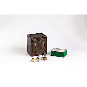 KakapopoTCG M01C Wooden Deck and Counter Box for Deck Protector Storage Trading Cards TCG MTG Magic FaB YGO EDH Commander Box FaB TCG PTCG Dice Box DnD Spell Box