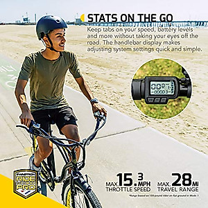 Swagtron Swagcycle EB-11 Cruiser Electric Bicycle with Removable Battery, Black