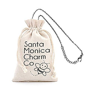 Santa Monica Charm Co. Weights & Fitness 45lb Plate Necklace Gym, Bodybuilding Fitness Training Gift