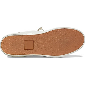 Dolce Vita Women's Zina Sneaker, White/Gold Leather, 8