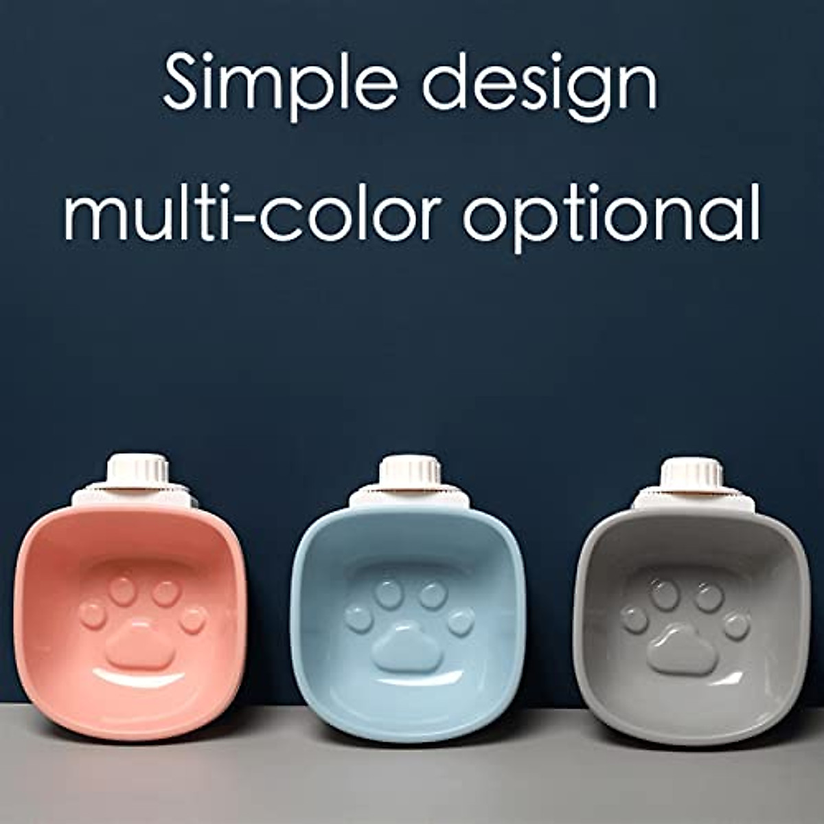 FUUIE Bowls for Food and Water Pet Bowl Hanging Dog Bowl Cat Bowl Designer Pet Hanging Bowl for Dog Cat Pet Water Food Slow Feeder for Cage Using Pet Supplies (Color : Blue)