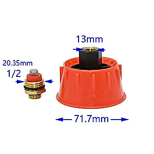 TRENTSNOOK Irrigation dripper Garden Spray Misting Nozzle Male 1/2 Garden Fog Nozzle Irrigation Fitting Home Watering Garden Tools 1pcs