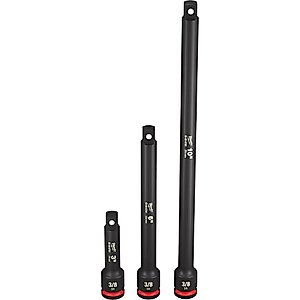 Milwaukee Electric Tool 3 Piece 3/8"" Drive Impact