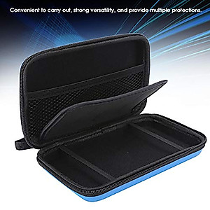 Mxzzand Scratch‑Resistant Flannel Storage Bag 2Pcs for Game Console(Blue)