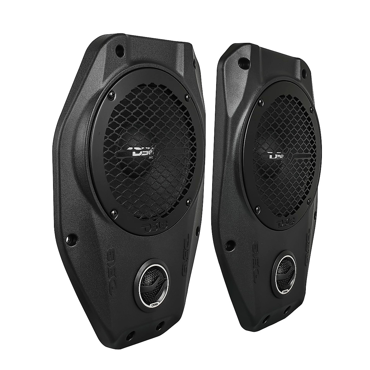 DS18 JL-SB6 Sound Bar Enclosure Upgrade with 6.5" Neodymium Mid-Range and Tweeter Compatible with Jeep Wrangler JL/JLU | Gladiator JT Models 2018-2023 Left and Right Speakers (Pair)