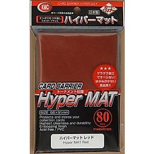 KMC Hyper Matte Sleeves (80-Pack), Red