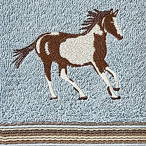 SKL Home by Saturday Knight Ltd. Horse Country Hand Towel,Blue