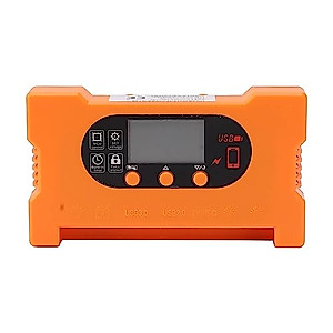 Solar Charge Controller Dual USB Type C Fast Charging Solar Panel Battery Regulator Dc5521 Interface 12v/24v Auto Adaptation (30A)