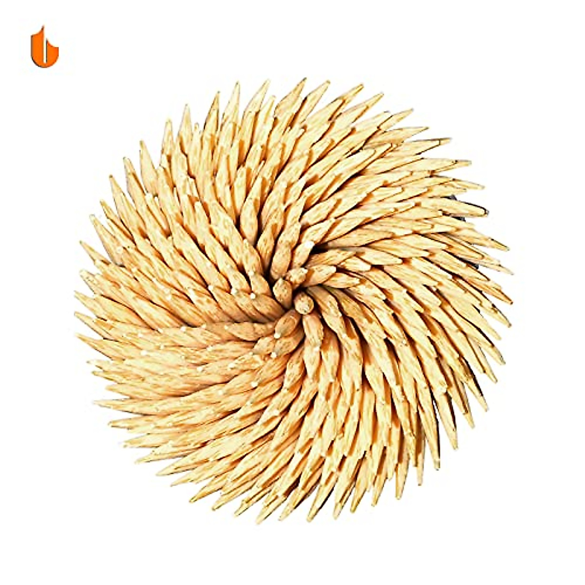 Urbanstrive Sturdy Safe Toothpick Holder with 800 Natural Wood Toothpicks for Teeth Cleaning, Unique Home Design Decoration, Unusual Gift, 2 Pack, Green