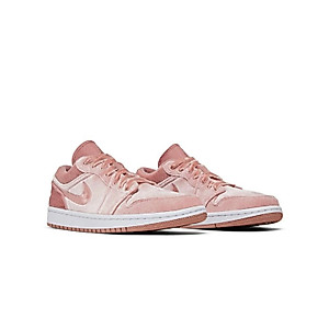Jordan Womens WMNS Air 1 Low SE DQ8396 600 Pink Velvet - Size 9W