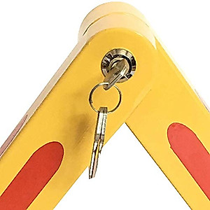 SEFAX Parking Space Lock, Parking Barrier, Manual Parking Blocker and Space Saver Parking Space Lock Thickened Triangle Parking Lock