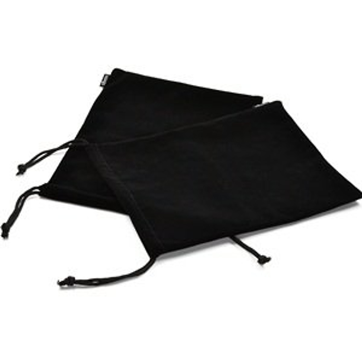 Cosmos Set of 2 Premium Black Travel Carry Drawstring Headphones Pouch Bag