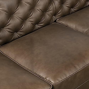 POLY & BARK Essex Furniture, 89 inches, Cocoa Brown