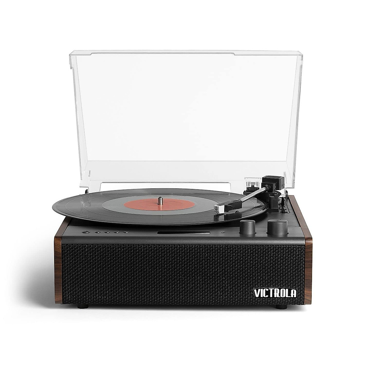 Victrola Eastwood Signature 3-Speed Bluetooth Turntable with Built-in Speakers and Dust Cover | Upgraded Turntable Audio Sound | Espresso (VTA-73-ESP)