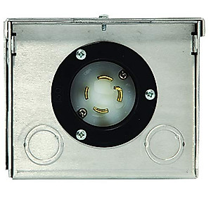 Generac 6343 30-Amp 125/250V Raintight Aluminum Power Inlet Box - Durable Outdoor Power Connection