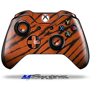WraptorSkinz Decal Style Vinyl Skin Wrap compatible with XBOX One Original Wireless Controller Tie Dye Bengal Belly Stripes