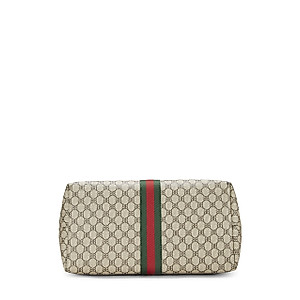 Balenciaga, Pre-Loved Balenciaga x Gucci Beige Coated Canvas Hacker Graffiti Tote Large, Brown